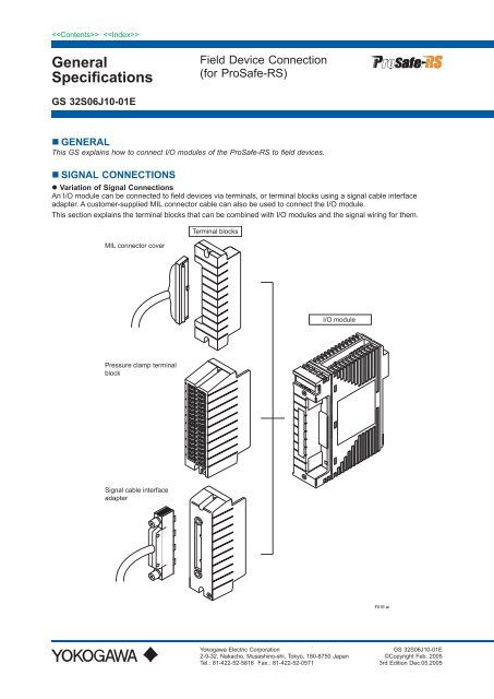 General Specifications - Yokogawa