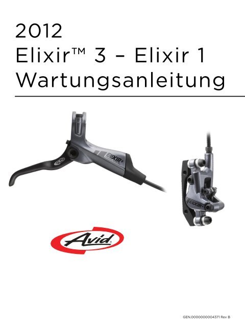 Avid Elixir 3 - Manual - YT Industries