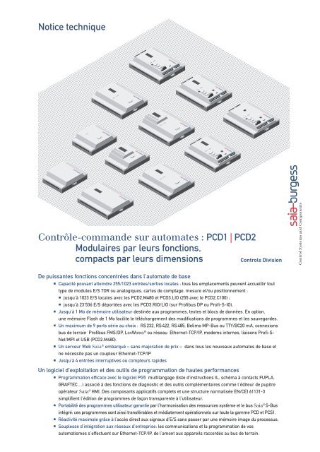 ContrÃƒÂ´le-commande sur automates : PCD1 | PCD2 ... - Saia-Support