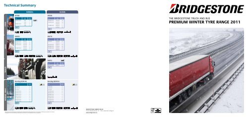 Truck and Bus Winter Tyre Range Brochure - Bridgestone EUROPE