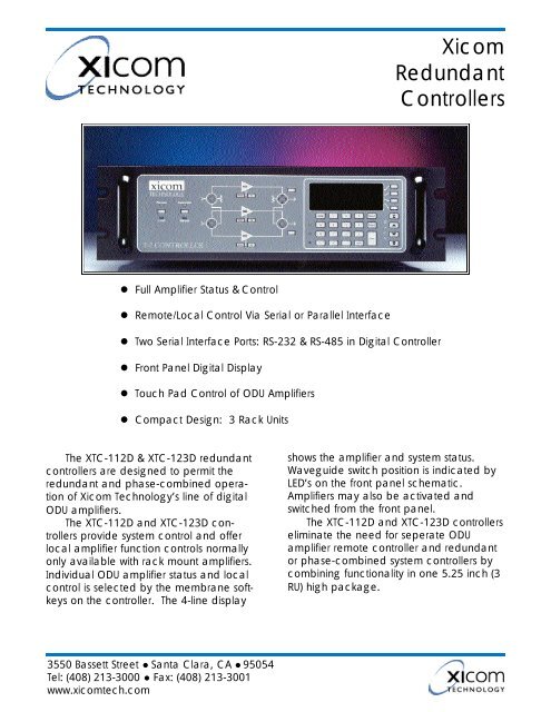Xicom Redundant Controllers