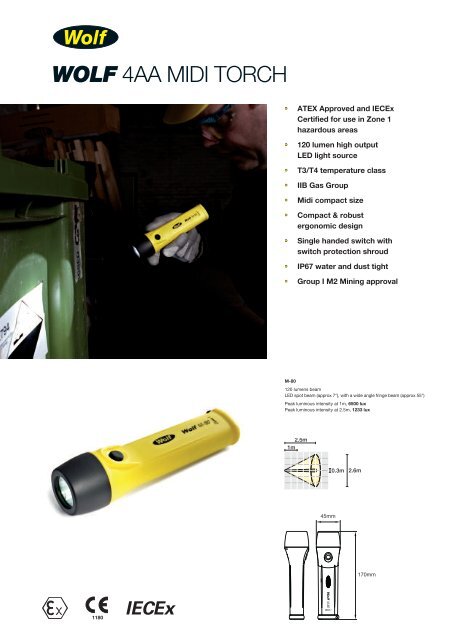 M-80 4AA Midi Torch Leaflet - Wolf Safety Lamp Company