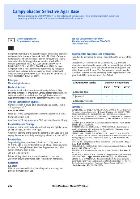 Campylobacter Selective Agar Base - mibius