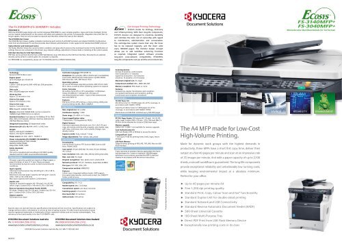 brochure - KYOCERA Document Solutions