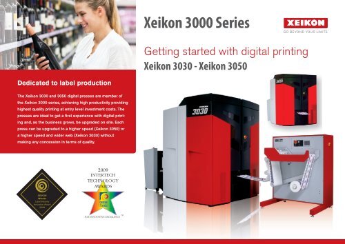 Xeikon 3030 and 3050