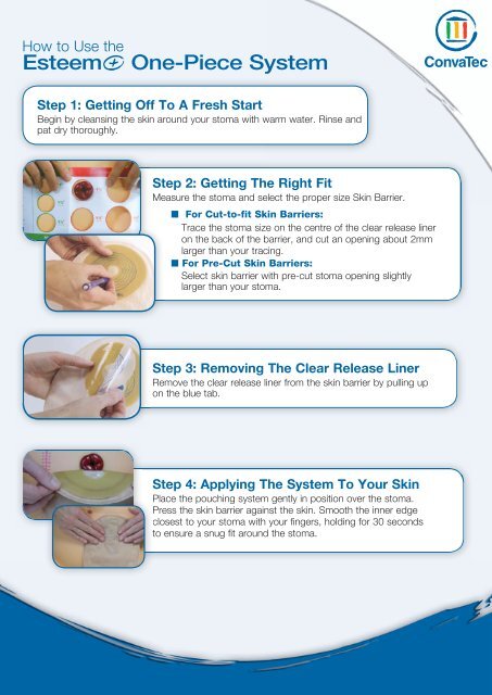 Esteem + Line Application Guide - ConvaTec