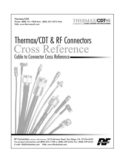 Thermax/CDT - RF Connectors