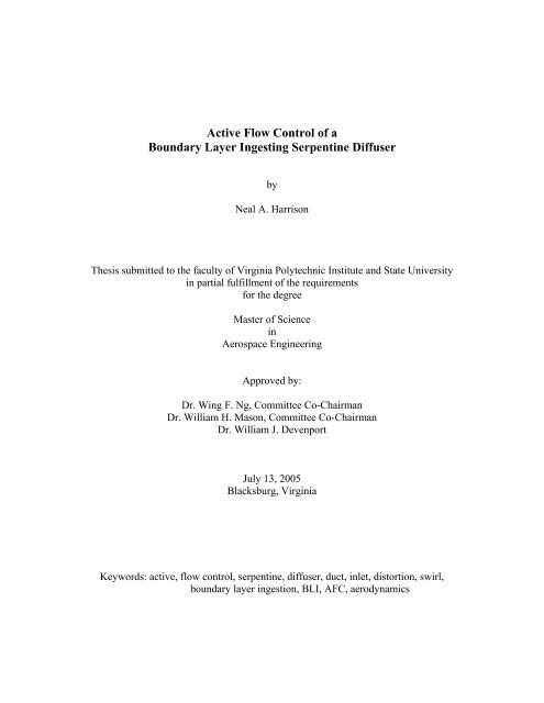 Active Flow Control of a Boundary Layer Ingesting Serpentine Diffuser