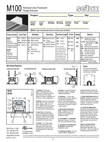 M60 LED Recessed Linear LED Flanged Extrusion [L6Rx] selux.us