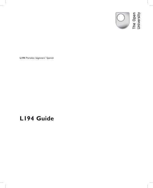 L194 Guide - The Open University
