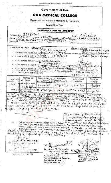 Autopsyfiles.org - Scarlett Keeling Autopsy Report