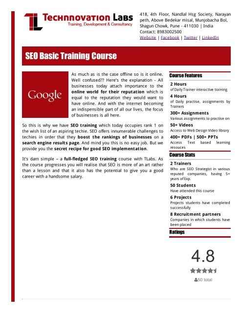 SEO basic training