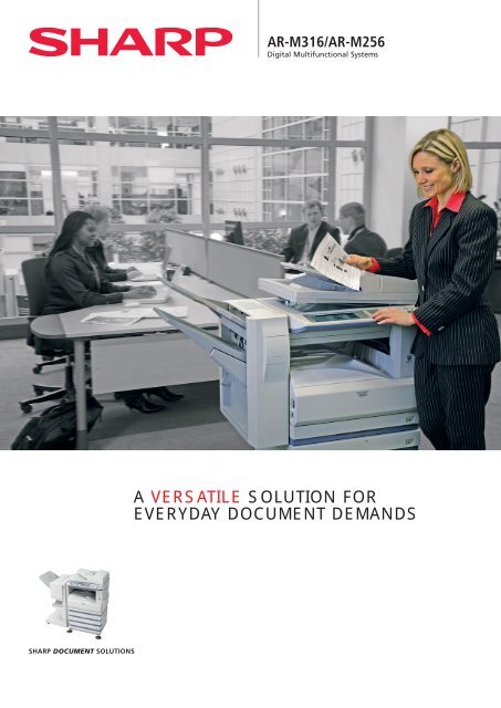AR-M316/M256 Brochure GB - Sharp