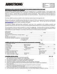 HORIZONTAL SPLIT CASE AND END SUCTION ... - Armstrong Pumps
