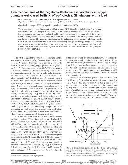Using APL format - Electrical Engineering