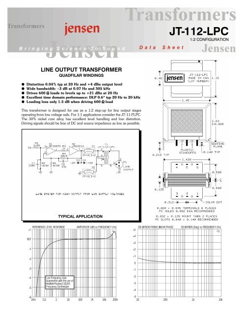JT-112-LPC - Jensen Transformers