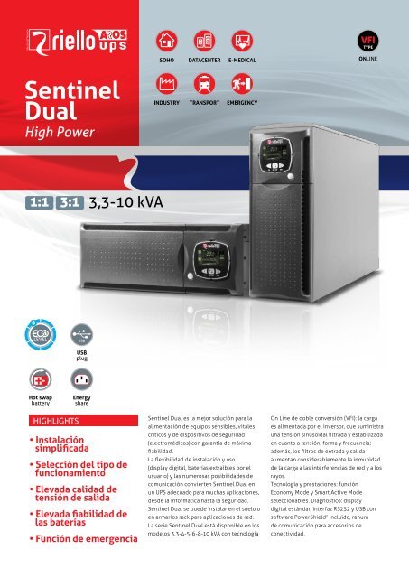 Sentinel Dual - Riello UPS