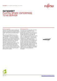 DATASHEET FUJITSU SPARC E