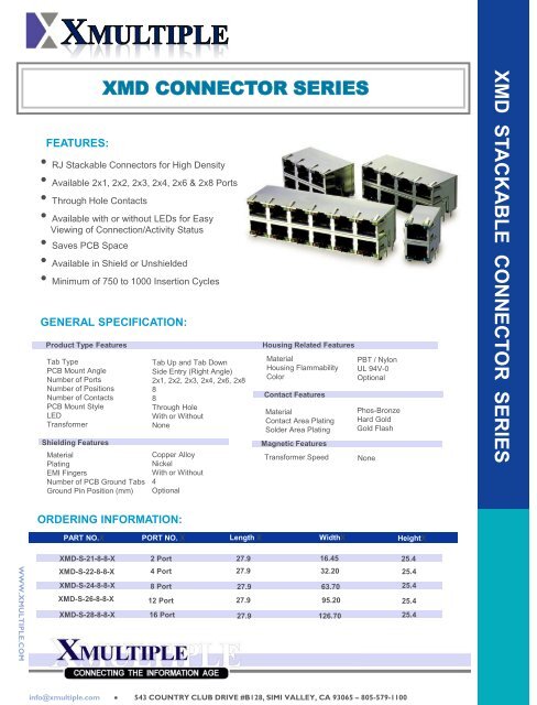 XMD Series DataSheet - Xmultiple