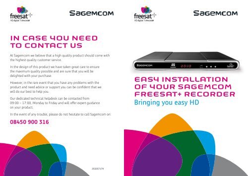 in case you need to contact us easy installation of your sagemcom ...