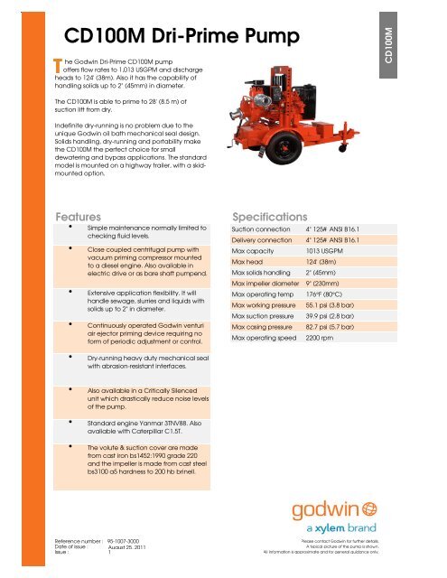 CD100M PDF - Godwin Pumps