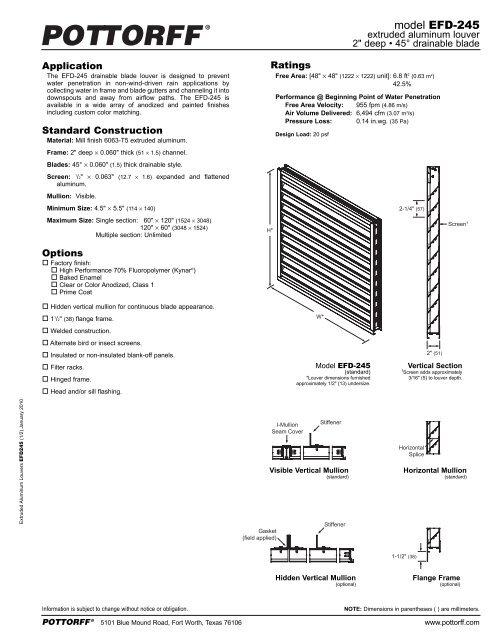 model EFD-245 - Pottorff