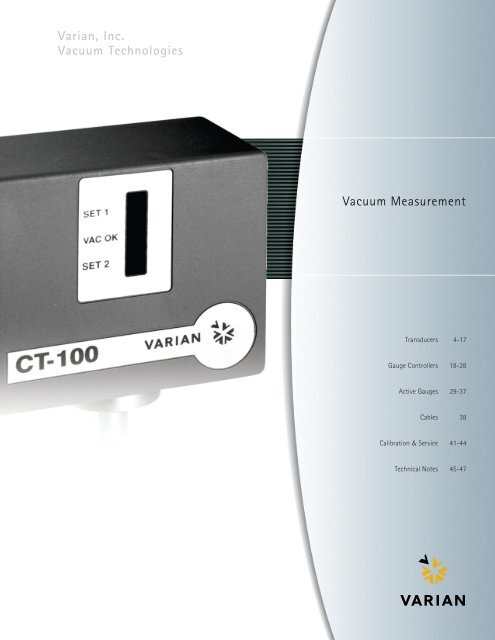 Varian, Inc. Vacuum Technologies - PTB Sales