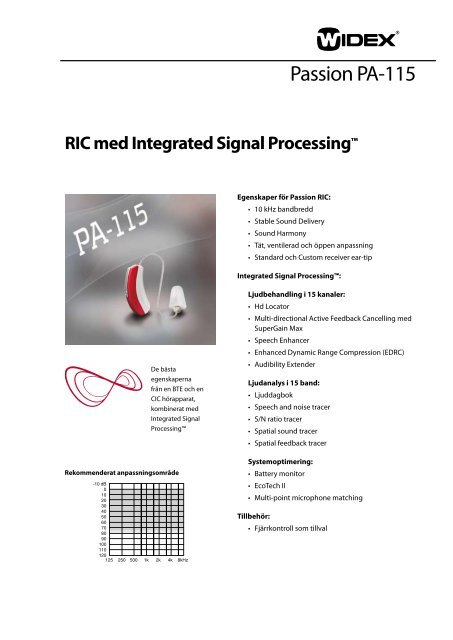 Passion PA-115 - Widex