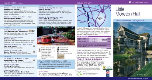 Little Moreton Hall - Days Out Leaflets
