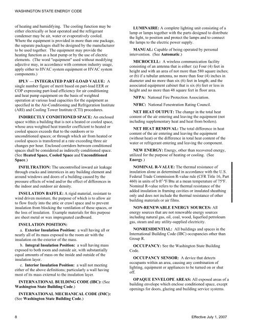 WASHINGTON STATE ENERGY C