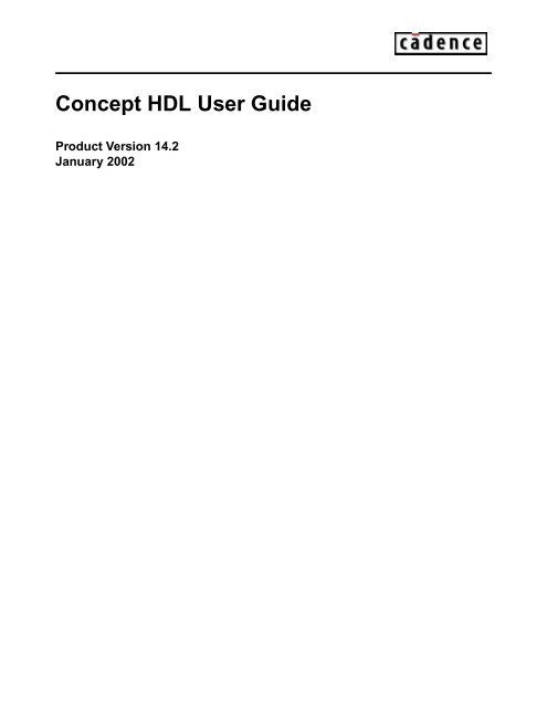 Concept HDL User Guide