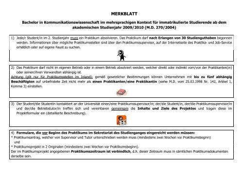 MERKBLATT