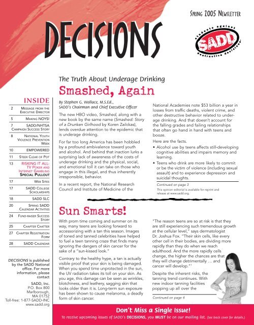 Sadd Chapter DOTHAN HIGH SCHOOL SADD Ppt Download