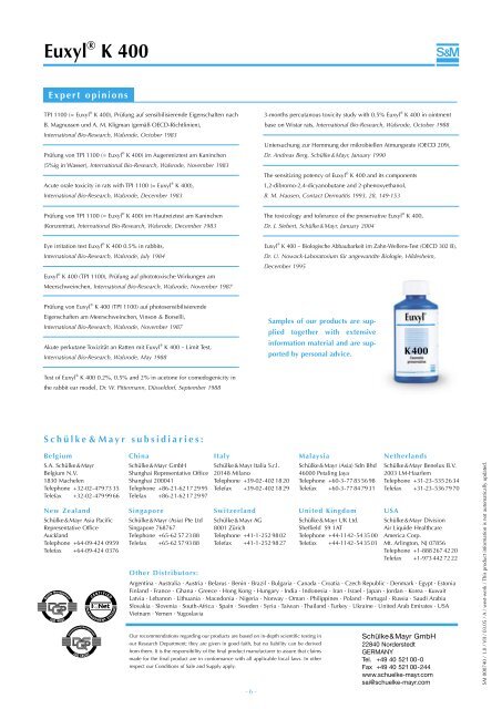 Schülke&Mayr Euxyl ® K