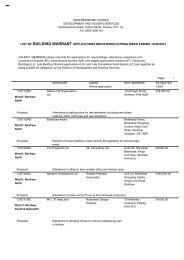 list of building warrant applications registered during week ending ...