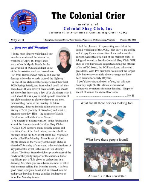 Hampton, Newport News - Colonial Shag Club