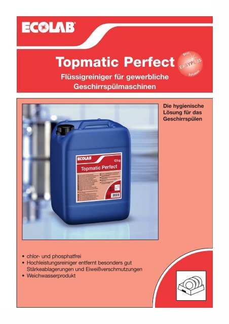 ECOLAB-Topmatic Perfect