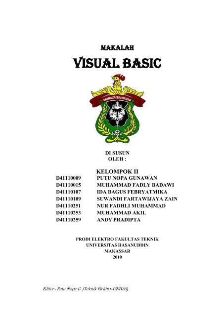 Contoh Latar Belakang Makalah Visual Basic - Jawabanku.id