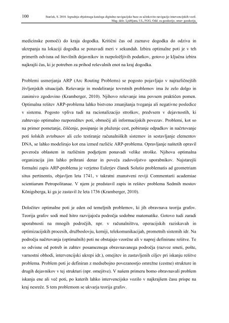 100 Starček, S. 2010. Iz