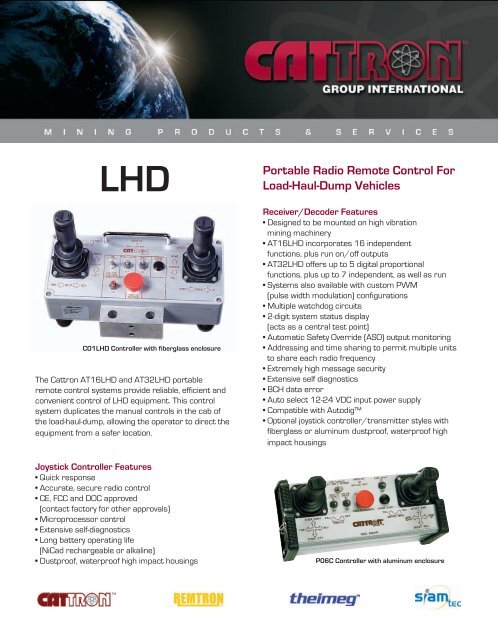 LHD Portable Radio Remote Control For Load-Haul-Dump Vehicles