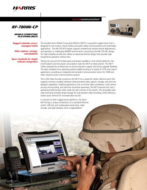 RF-7800N-CP Mobile Computing Platform - Harris RF ...