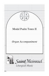 Modal Psalm Tones Vocal Modern Notation