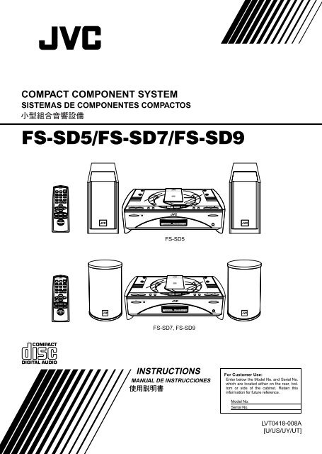 FS-SD5/FS-SD7/FS-SD9 - JVC