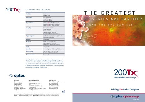 Download 200Tx brochure - Optos