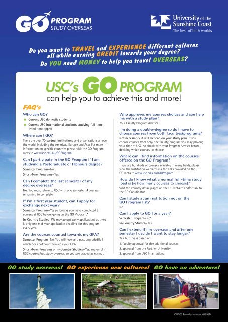 GO FAQ Sheet (PDF 317KB)