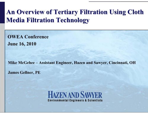 An Overview of Tertiary Filtration Using Cloth Media Filtration ...