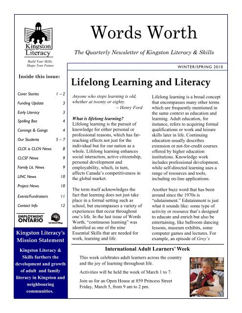 Words Worth - Kingston Literacy & Skills