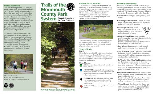 Trails of the Monmouth County Park System