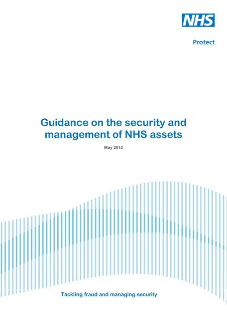 Guidance on the security and management of NHS assets (PDF)