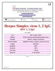 Herpes Simplex 1 IgM (HSV1 IgM) - ELISA kits - Rapid tests